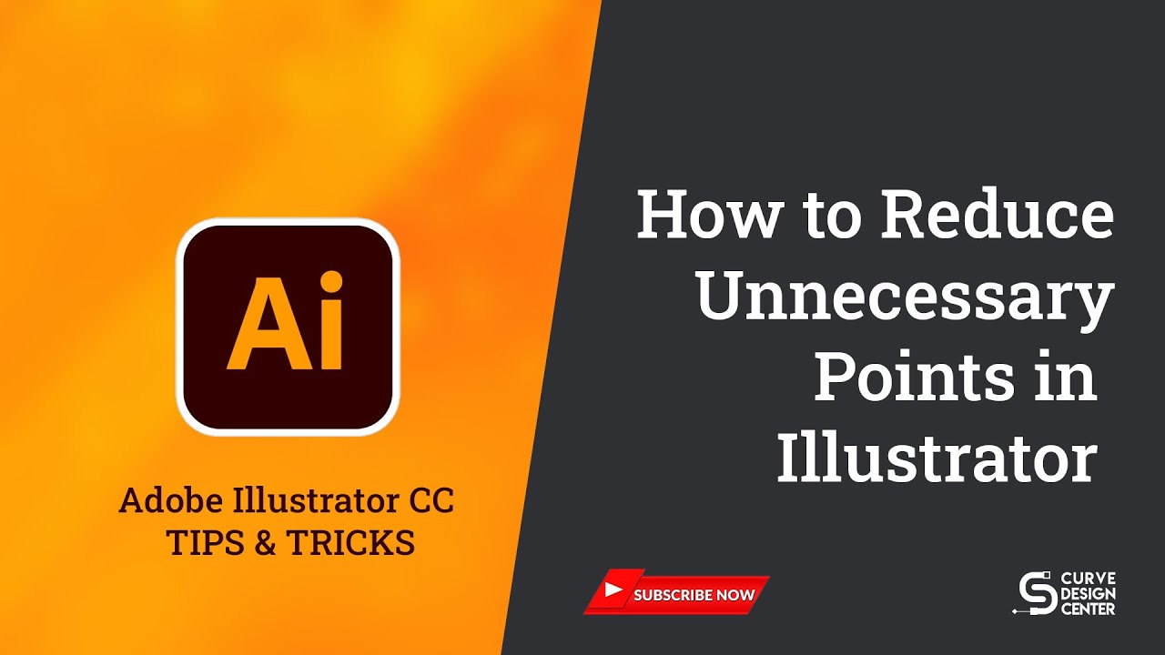 How to Reduce Unnecessary Points in Illustrator | Illustrator Tips ...