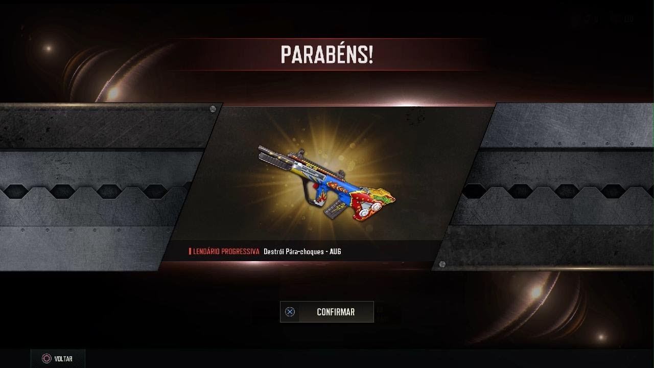 GANHEI SKIN AUG - LENDÁRIO PROGRESSIVA NO PUBG - YouTube
