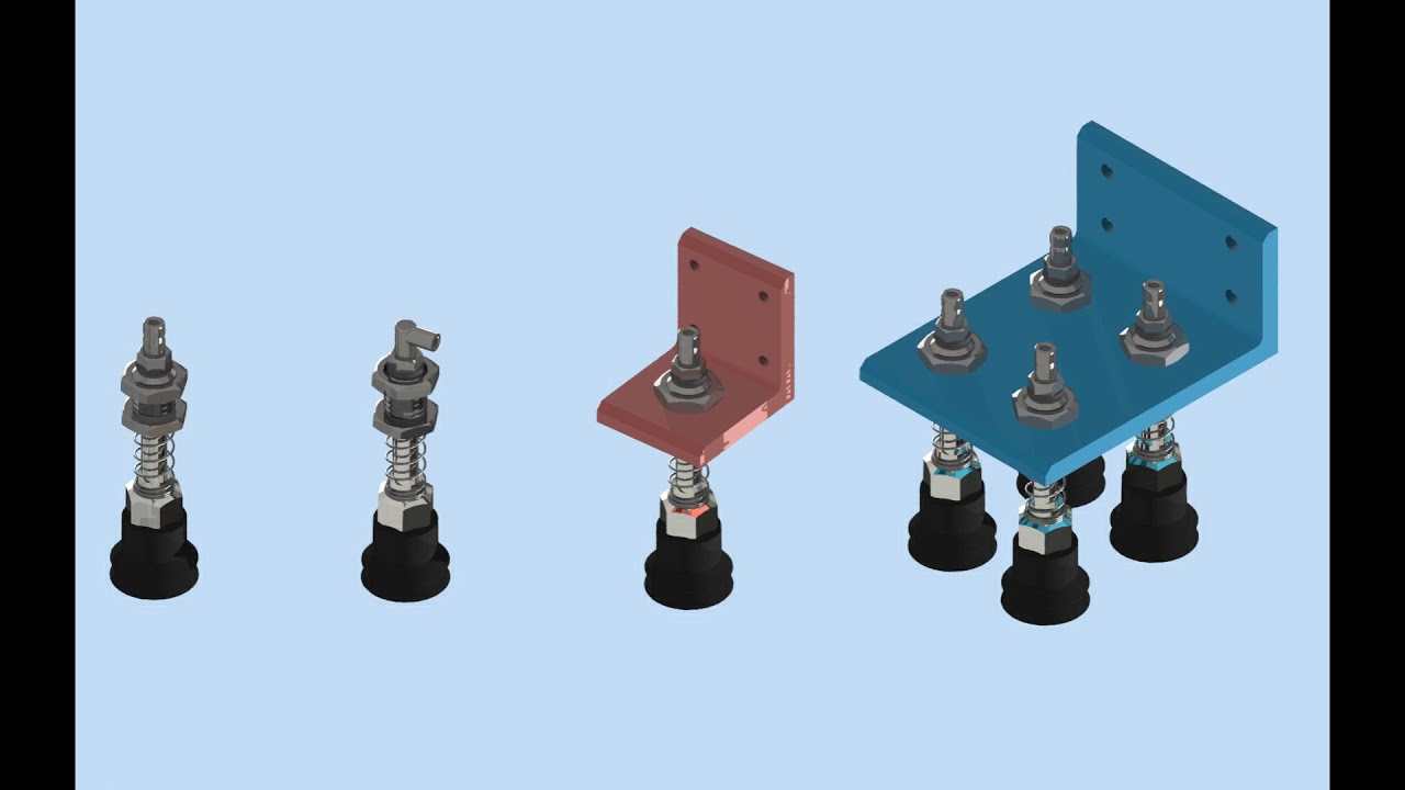 Pneumatic suction cups and applications - YouTube