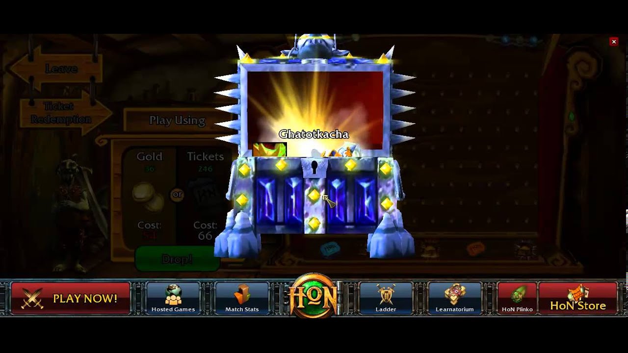 HoN Plinko - Amazing luck! Gold Edition alt avatar for Chronos ...