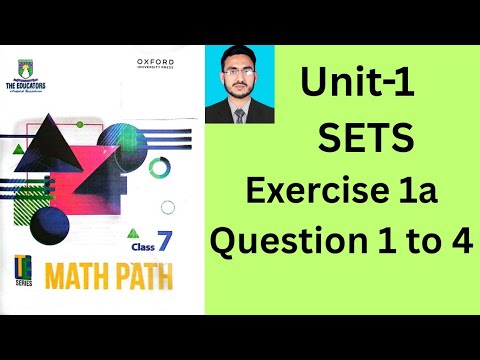 Class 7 math path exercise 1a Question 1 to 4 |TE series|The educators ...