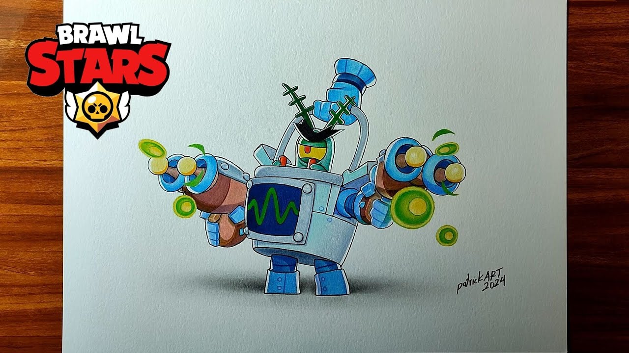 COMO DIBUJAR A *DARRYL PLANKTON* | BRAWL STARS CON BOB ESPONJA - YouTube
