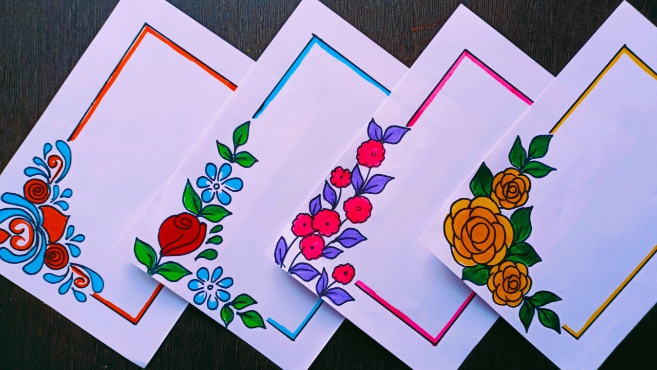 4 Front Page Design /Border Design For Project Work /Project Work ...
