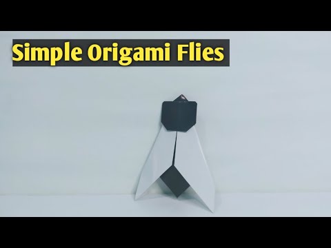 SIMPLE ORIGAMI FLIES EASY (Bella Creative) - YouTube