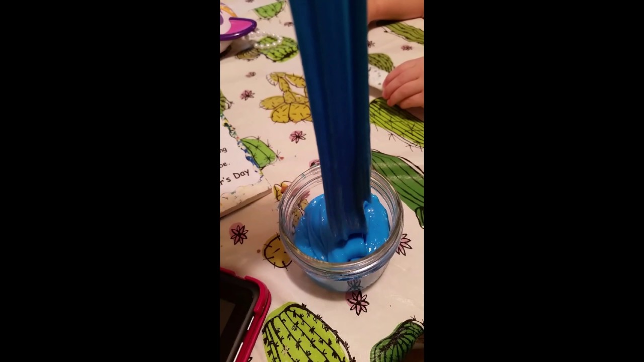 Playing with Cookie Monster Blue Slime! - YouTube