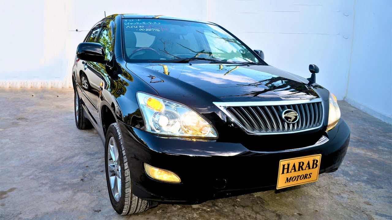 Toyota Harrier 2008 model in black colour now available at harab motors ...