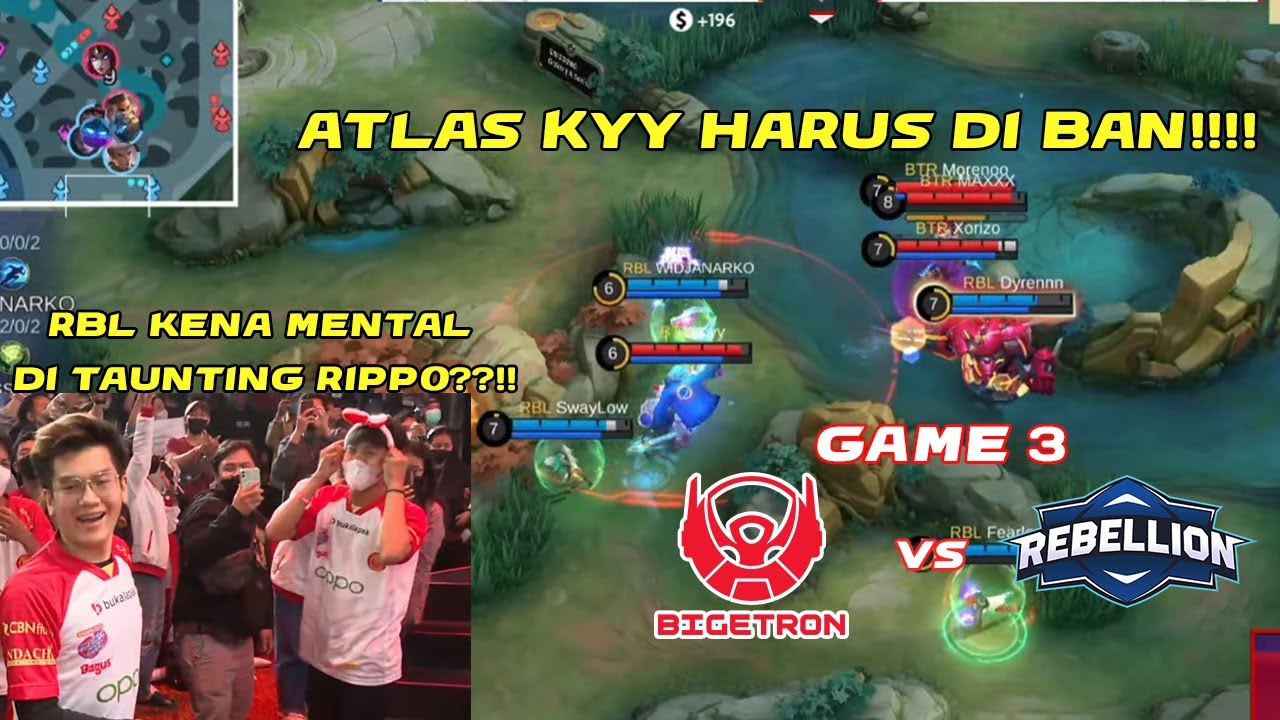 MENANG TELAK!!! BTR VS RBL GAME 3 MPL ID S10 - YouTube