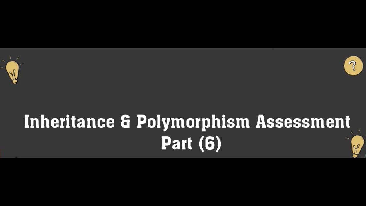 Oop Inheritance And Polymorphism In Java Quiz Part6 Youtube