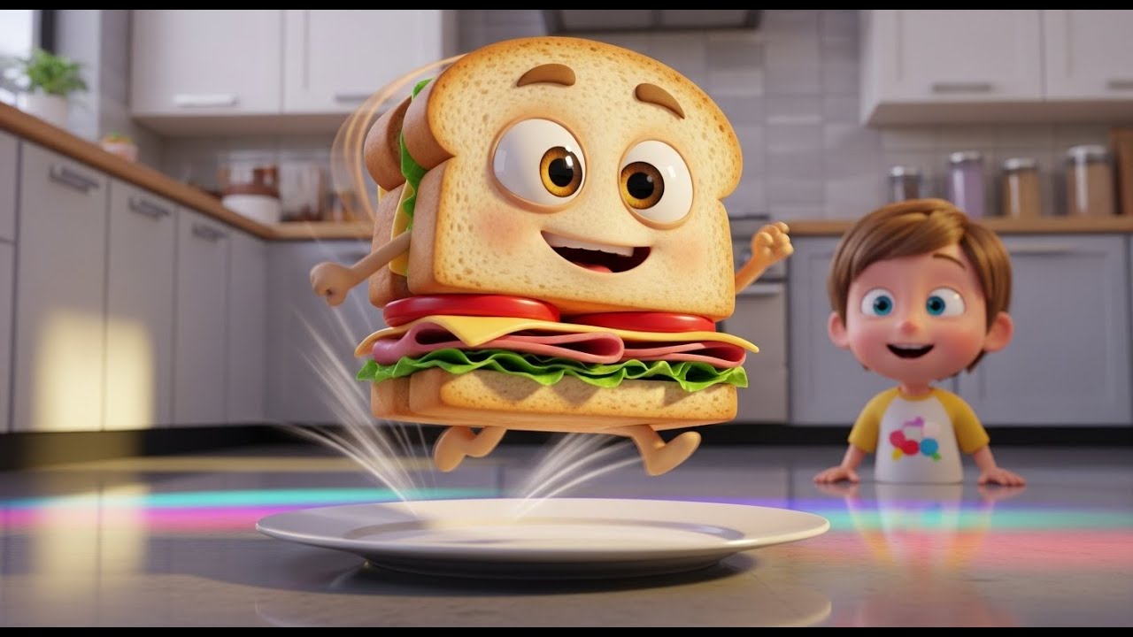 Where Did My Sandwich Run To | Fun Nursery Rhyme Song for Kids About ...