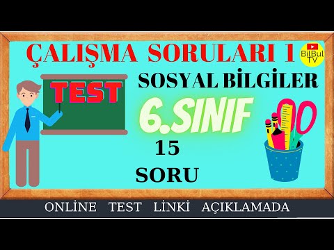 6 sınıf sosyal bilgiler 1 dönem 1 yazılı örnek sorular 2  ( çalışma soruları )  ( online test çöz )