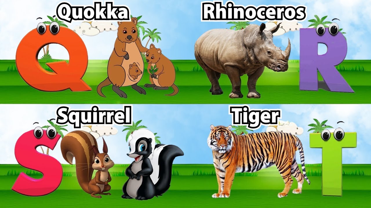 Alphabet Animals – Learn the Alphabets, Animal Names & Animal Sounds ...