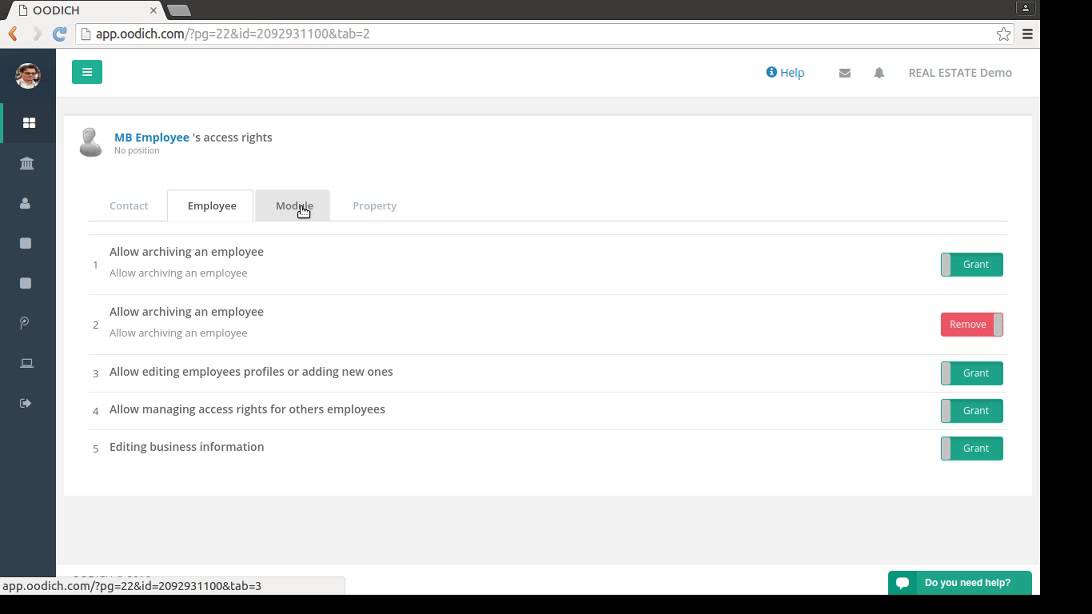 How to change an employee access rights - YouTube