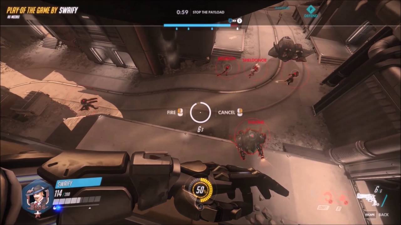 Mccree Overwatch Ultimate Deadeye Compilation - YouTube