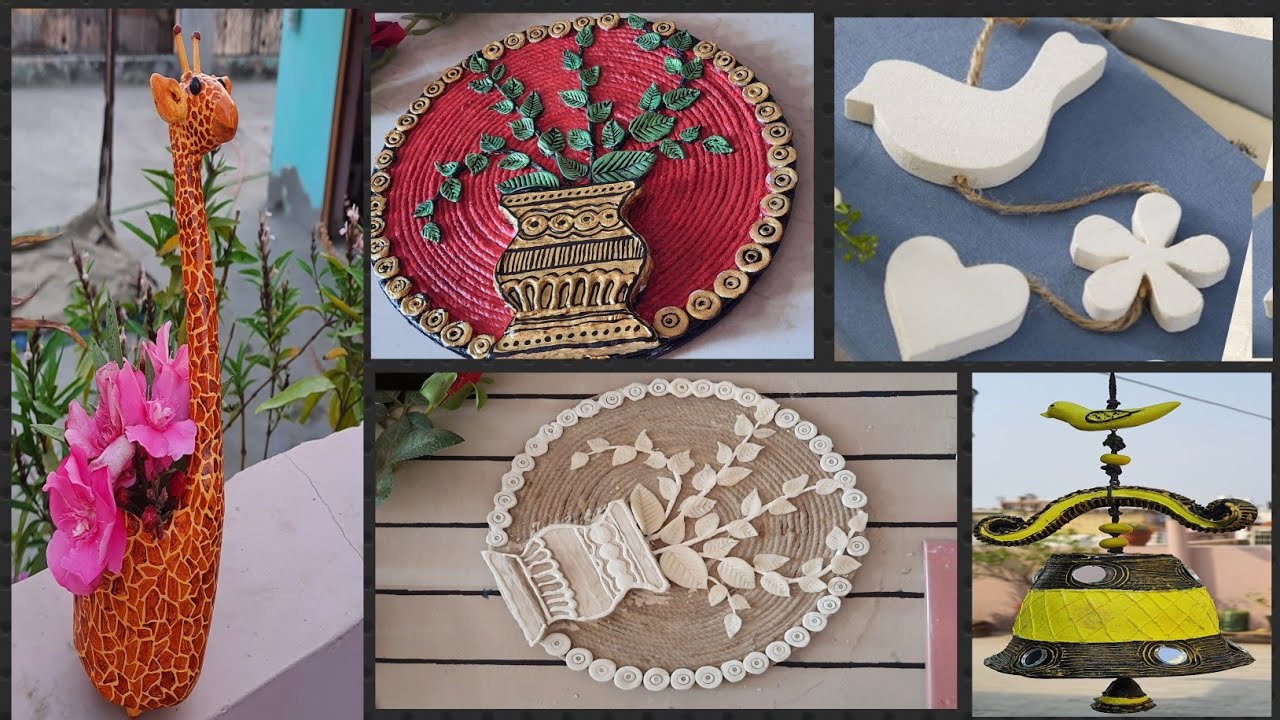 4 beautiful home decor ideas/Wall haging/Art and craft/CreativeMindAS ...