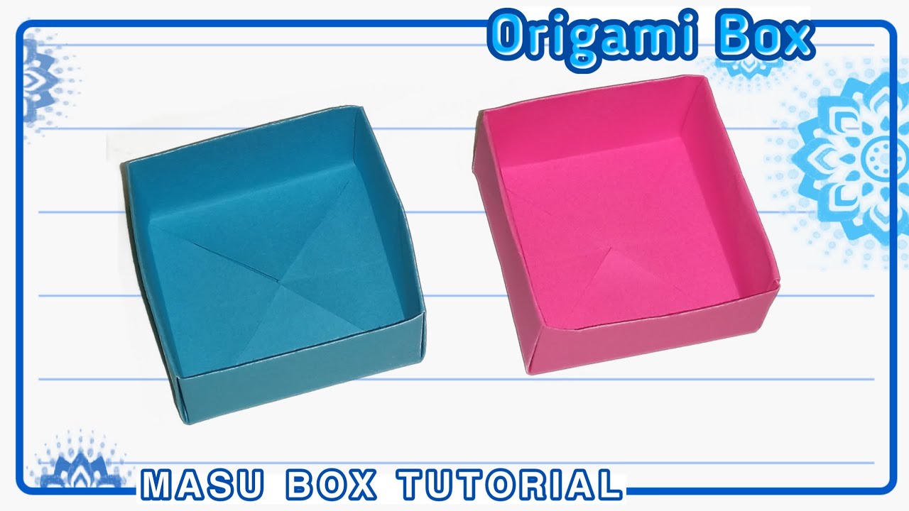How to Make an Easy Origami Masu Box 📦 | Step-by-Step Paper Craft ...