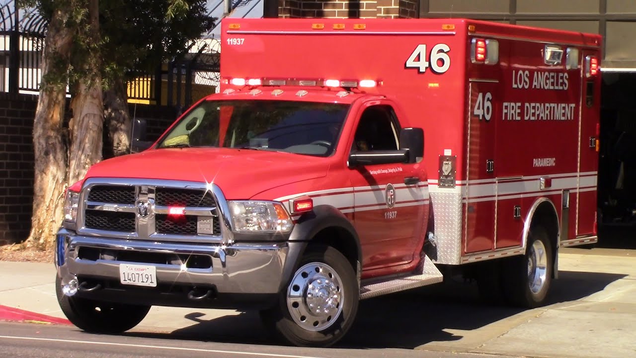 LAFD Rescue 46 Responding - YouTube