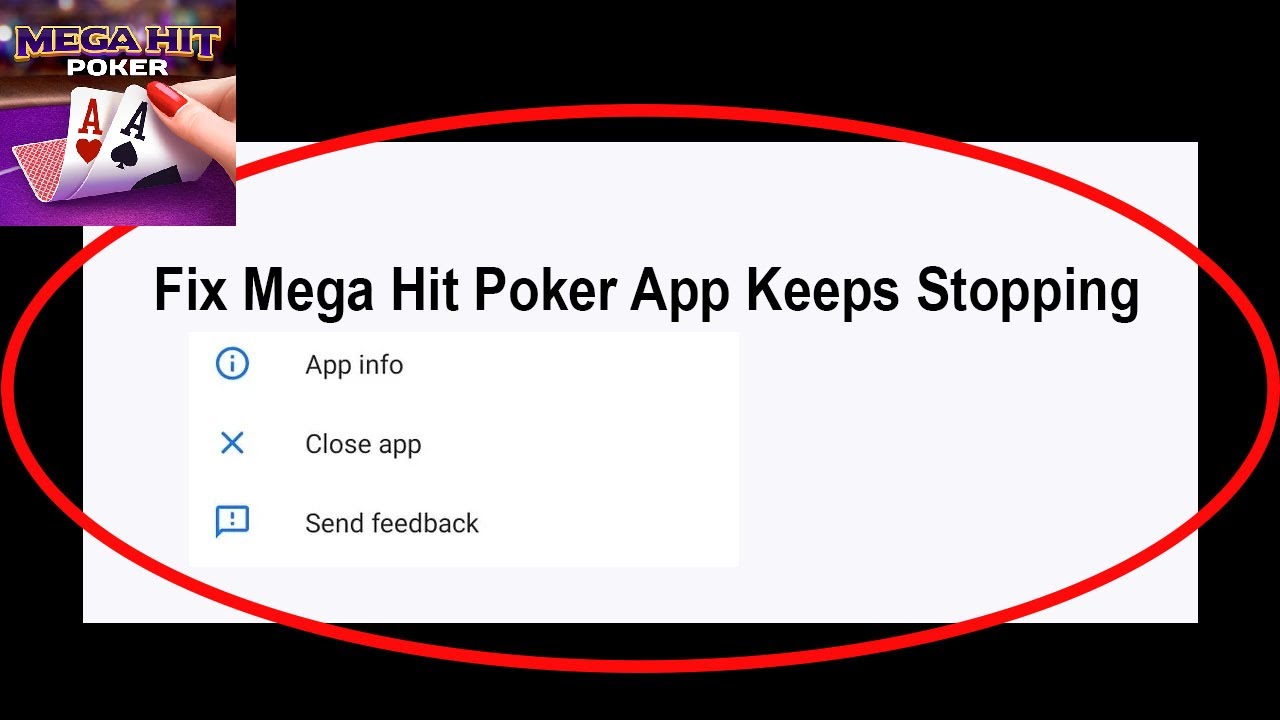 Fix Mega Hit Poker App Keeps Stopping | Mega Hit Poker App Crash Issue ...