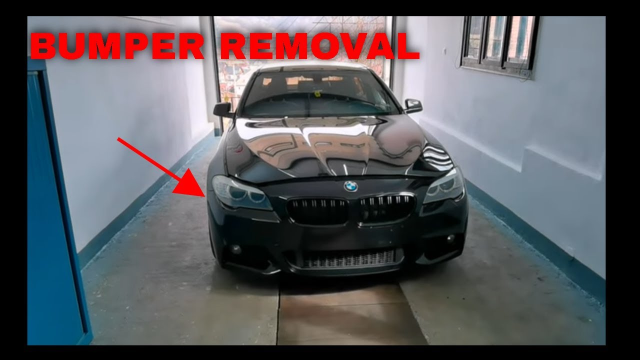 BMW F10/F11 5 SERIES BUMPER REMOVAL! - YouTube