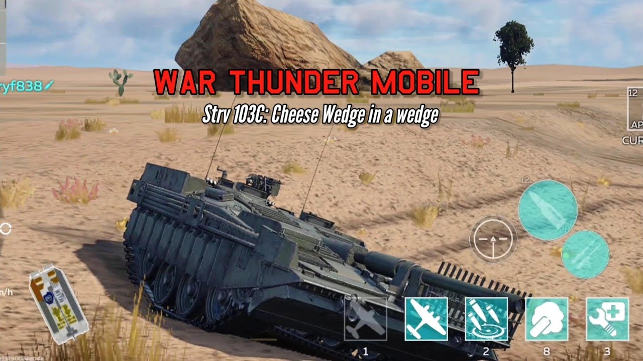 Strv 103C: Cheese Wedge in a wedge - War Thunder mobile - YouTube