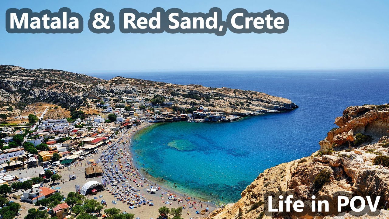 Matala Beach Festival & Red Sand Beach, Crete, Greece | Life in POV ...