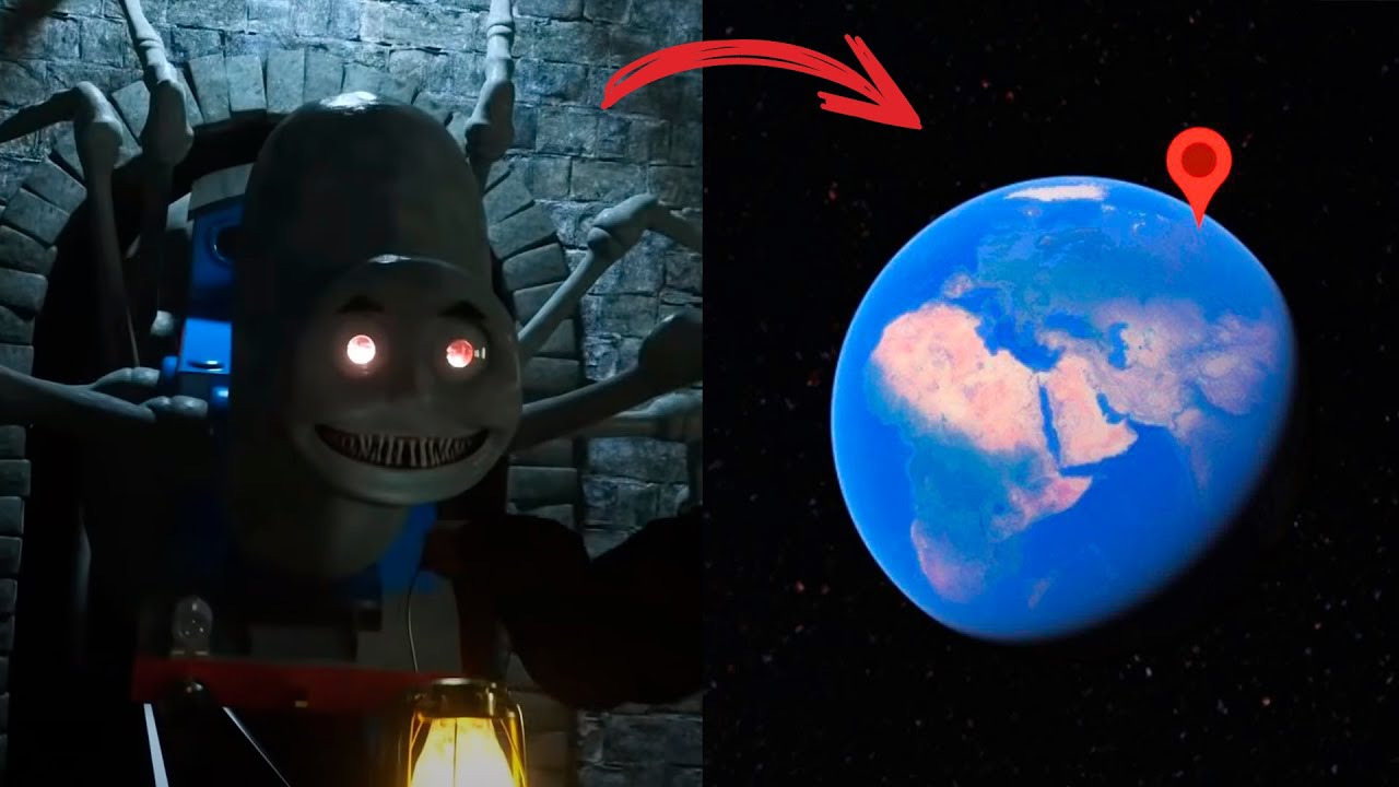 Thomas.exe in Real Life on Google Earth! - YouTube