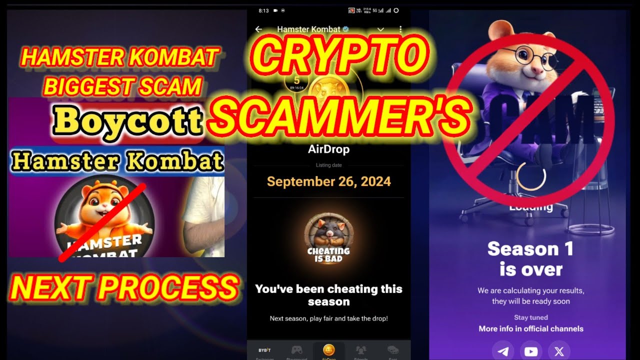 Hamster Kombat Scam😡😡|| Biggest Scam In Crypto History😭😭|| Report Karo ...