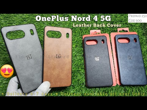 OnePlus Nord 4 Premium Leather Finish Back Cover ! OnePlus Nord 4 Best ...