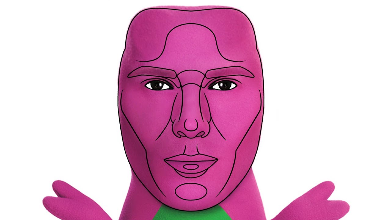 Barney The Dinosaur Face Barney The Dinosaur - Creator's Son