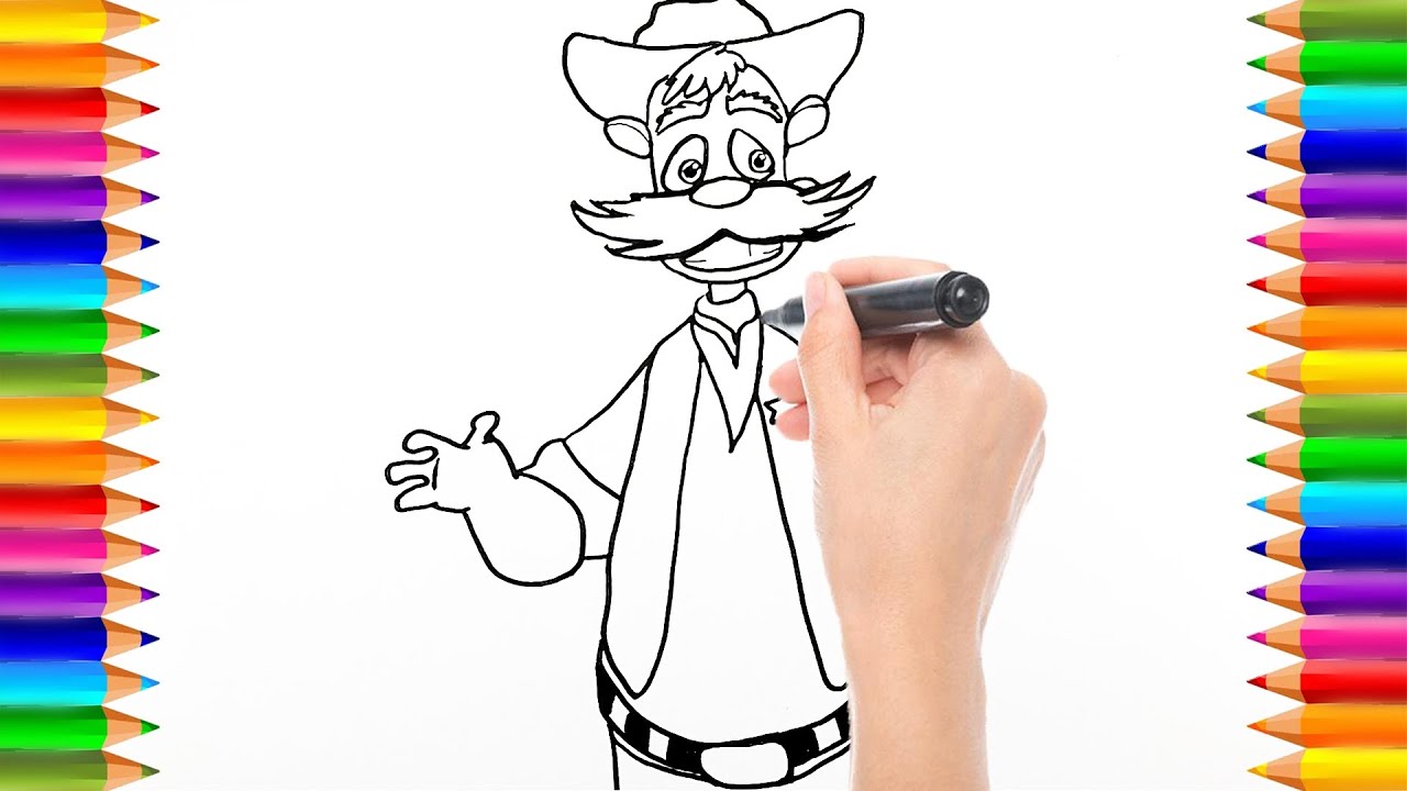 Cómo dibujar al Alguacil del Pueblo de Las Aventuras de Gorgui (el ...