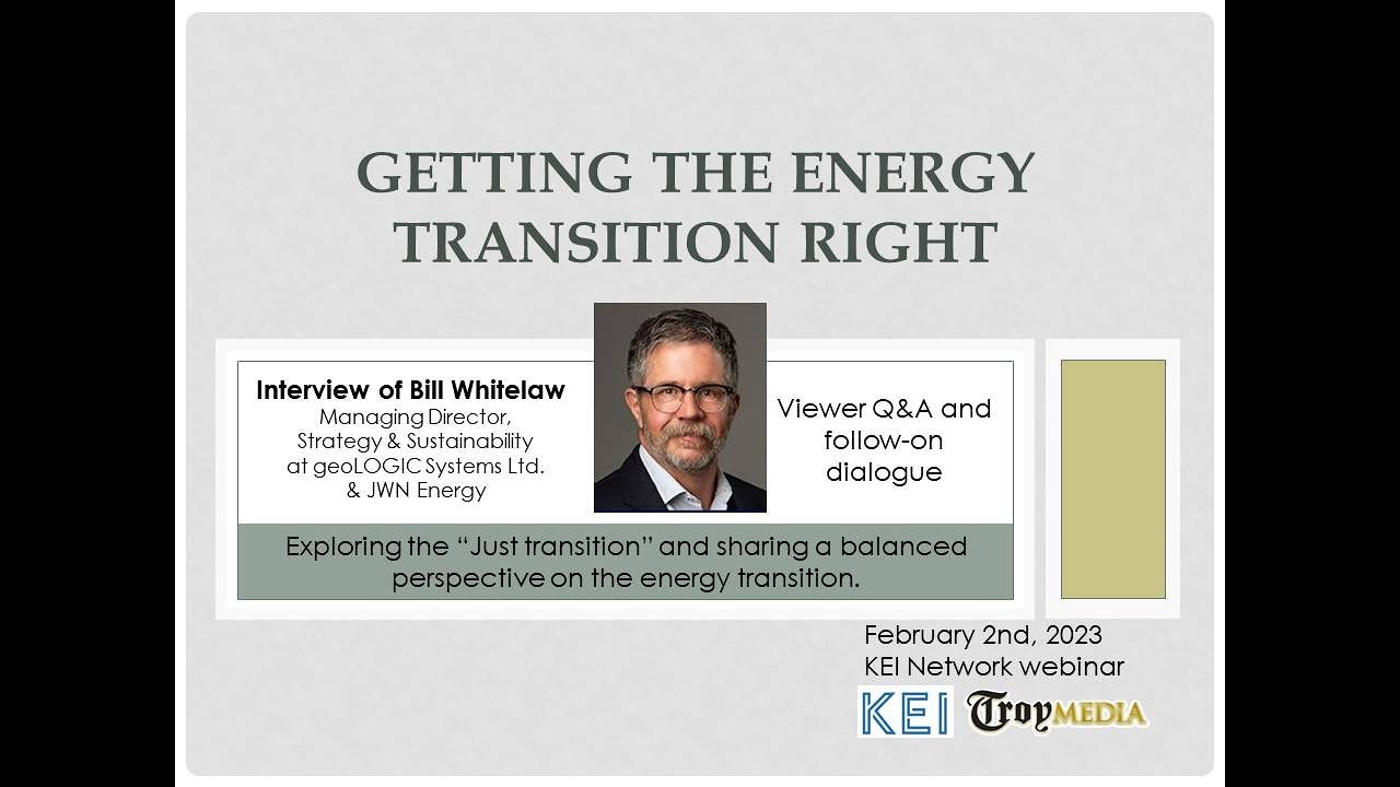 Getting the energy transition right with Bill Whitelaw - YouTube