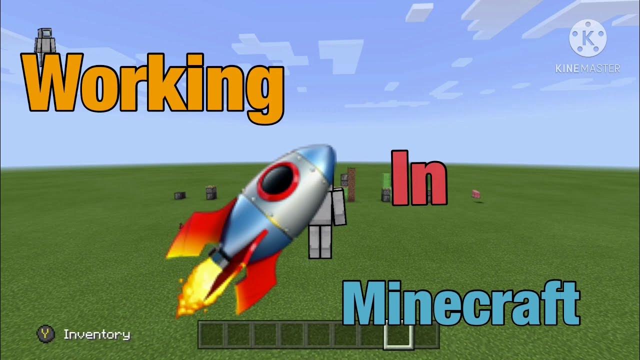 How To: Make a Working Rocket in Minecraft Bedrock - YouTube