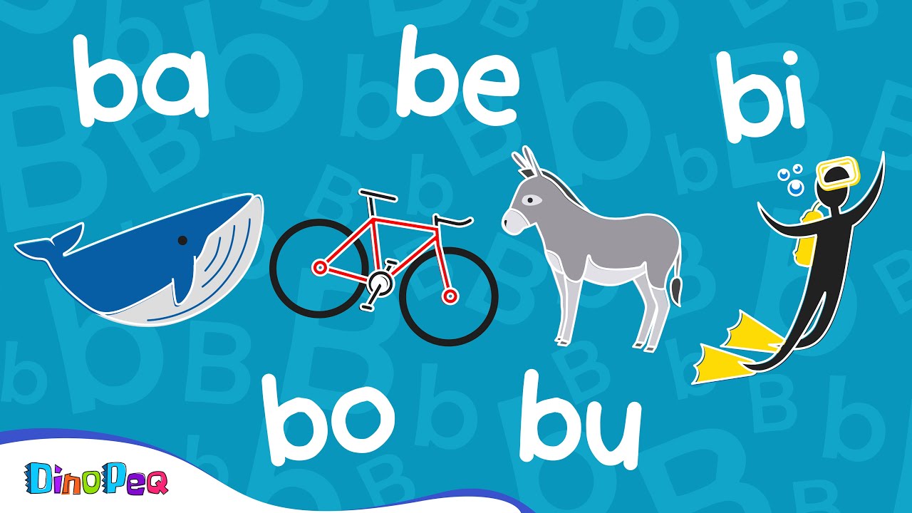 Sílabas BA BE BI BO BU | VOCABULARIO para niños 👦👧 | DinoPeq 🦖 - YouTube