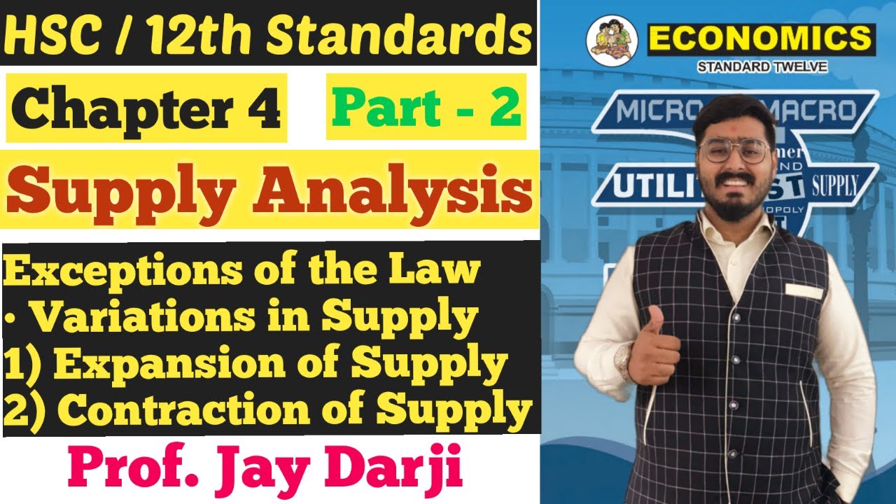 Economics | Supply Analysis | Chapter 4 | Variations in Supply ...
