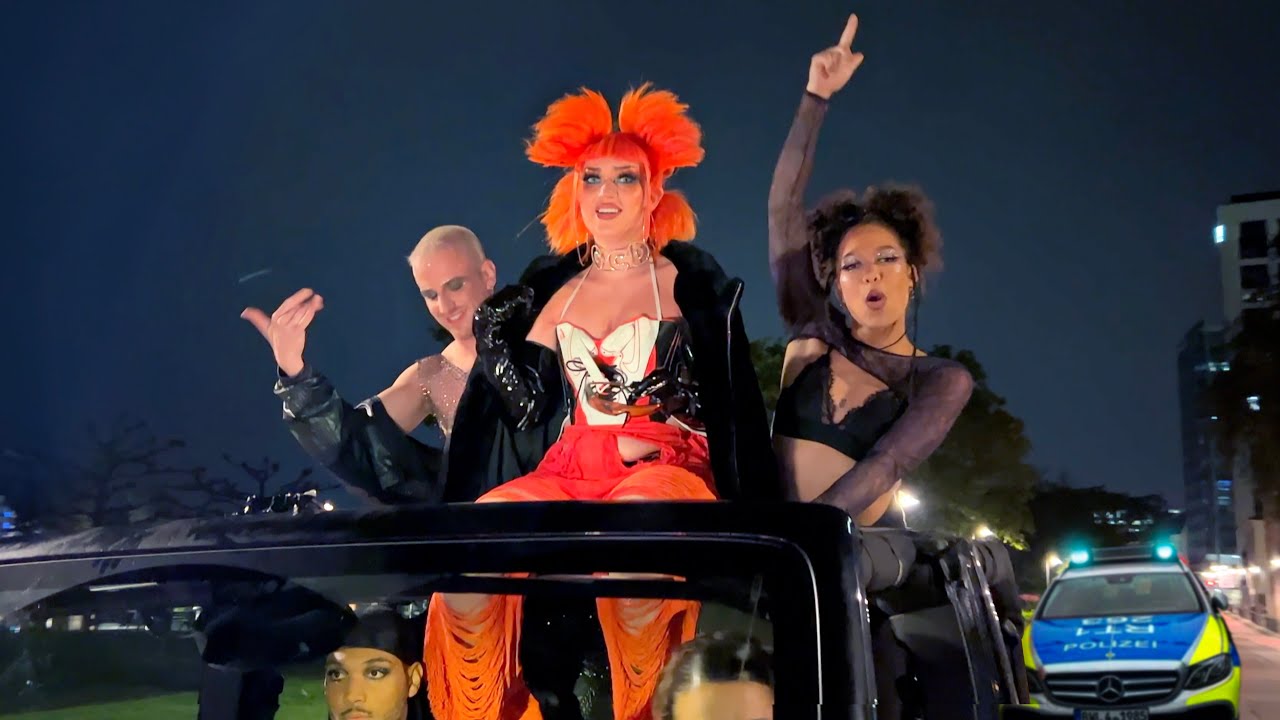 trying not to get arrested while filming a music video - YouTube