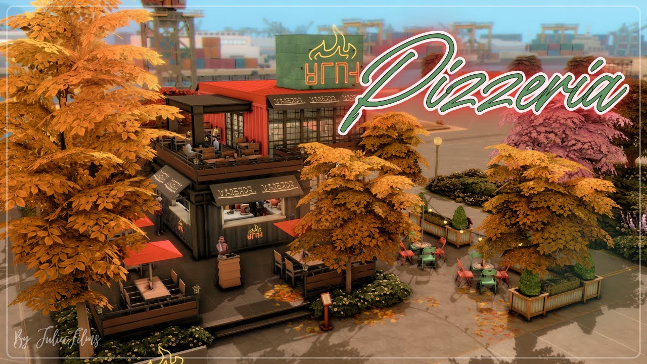 Пиццерия🍕│Строительство│Pizzeria│SpeedBuild│NO CC [The Sims 4] - YouTube