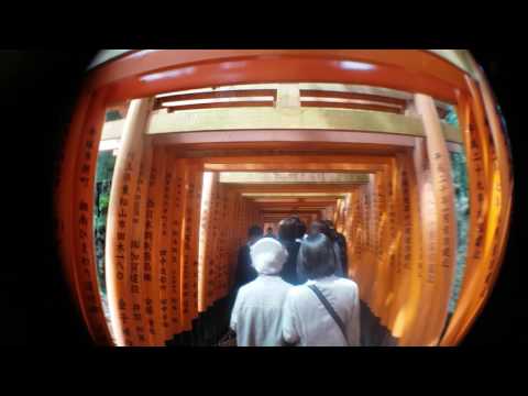 Torii at Kiyomizu Temple, Kyoto Japan