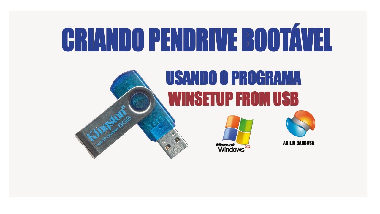 CRIANDO PENDRIVE COM WINDOWS XP - YouTube