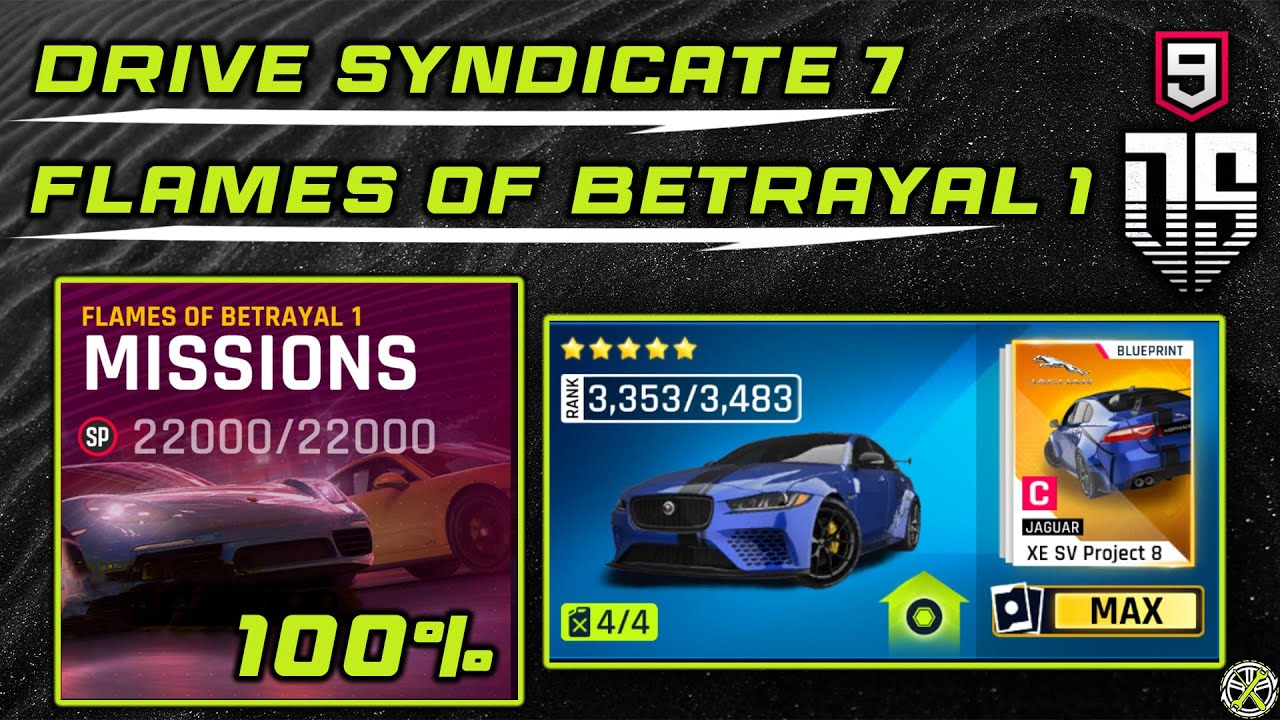 Asphalt 9 | Drive Syndicate 7 - Flames of Betrayal 1 | 100% - YouTube