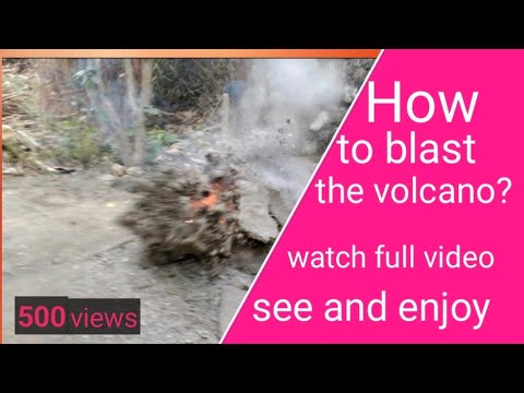 #video How to make valcano?How to destroy volcano? #exprementofindian # ...
