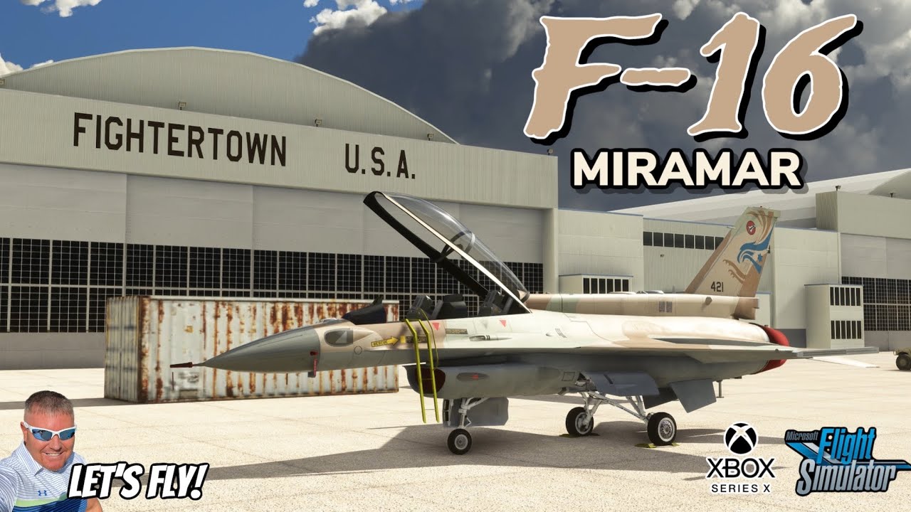F-16 Falcon Lights Up FIGHTERTOWN USA at MIRAMAR! MICROSOFT FLIGHT ...