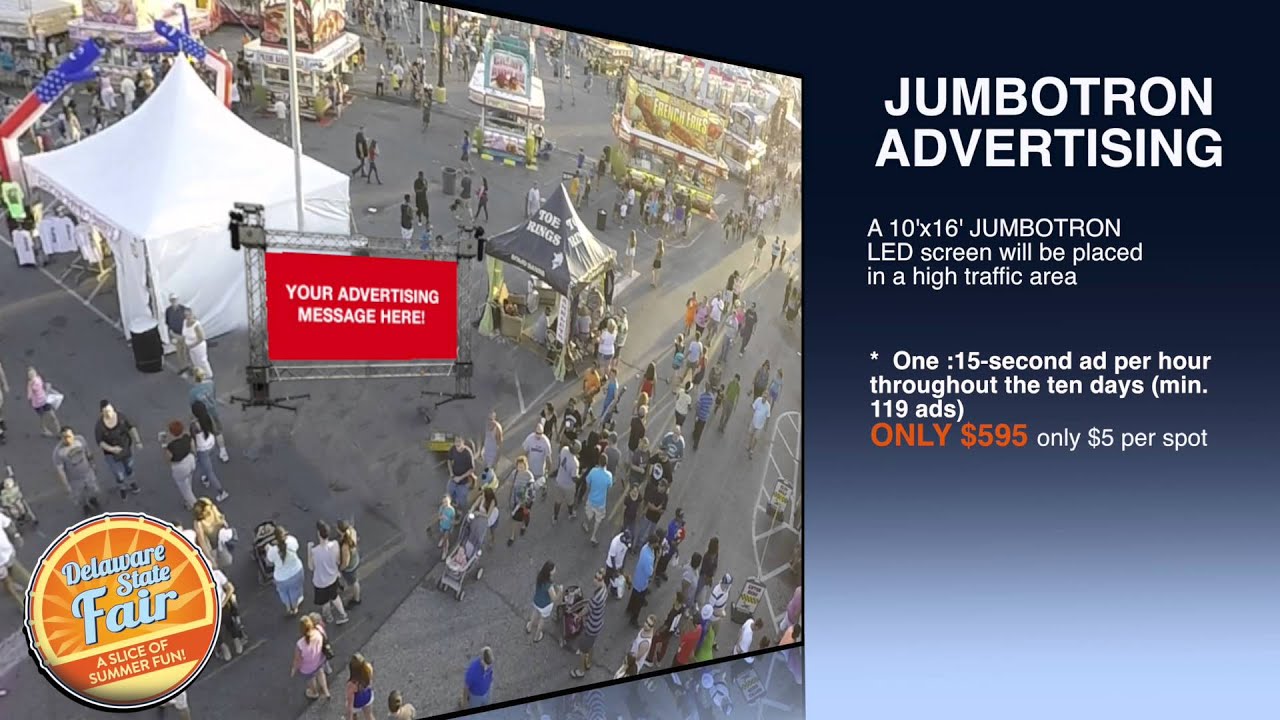 Delaware State Fair Jumbotron Video Advertising Information - YouTube