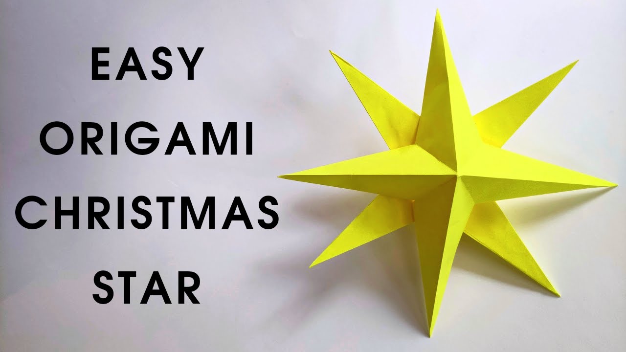 Easy origami CHRISTMAS STAR | How to make a paper Christmas star - YouTube