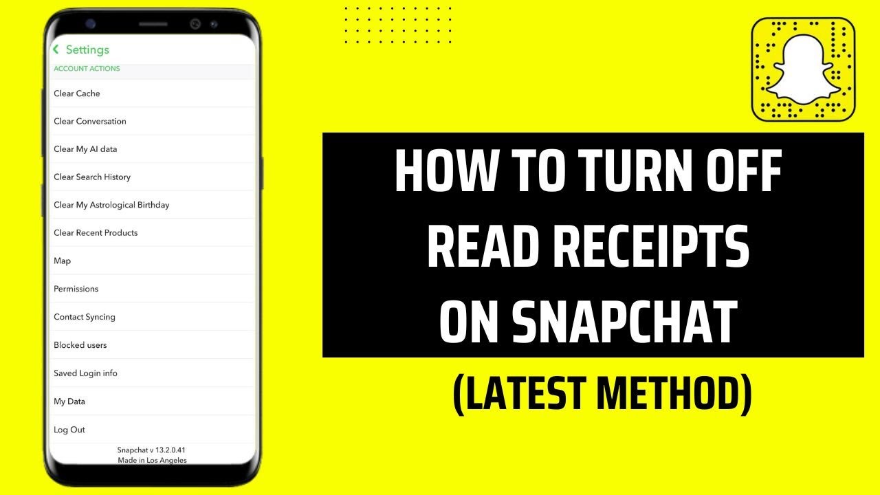 How To Turn Off Read Receipts On Snapchat - YouTube