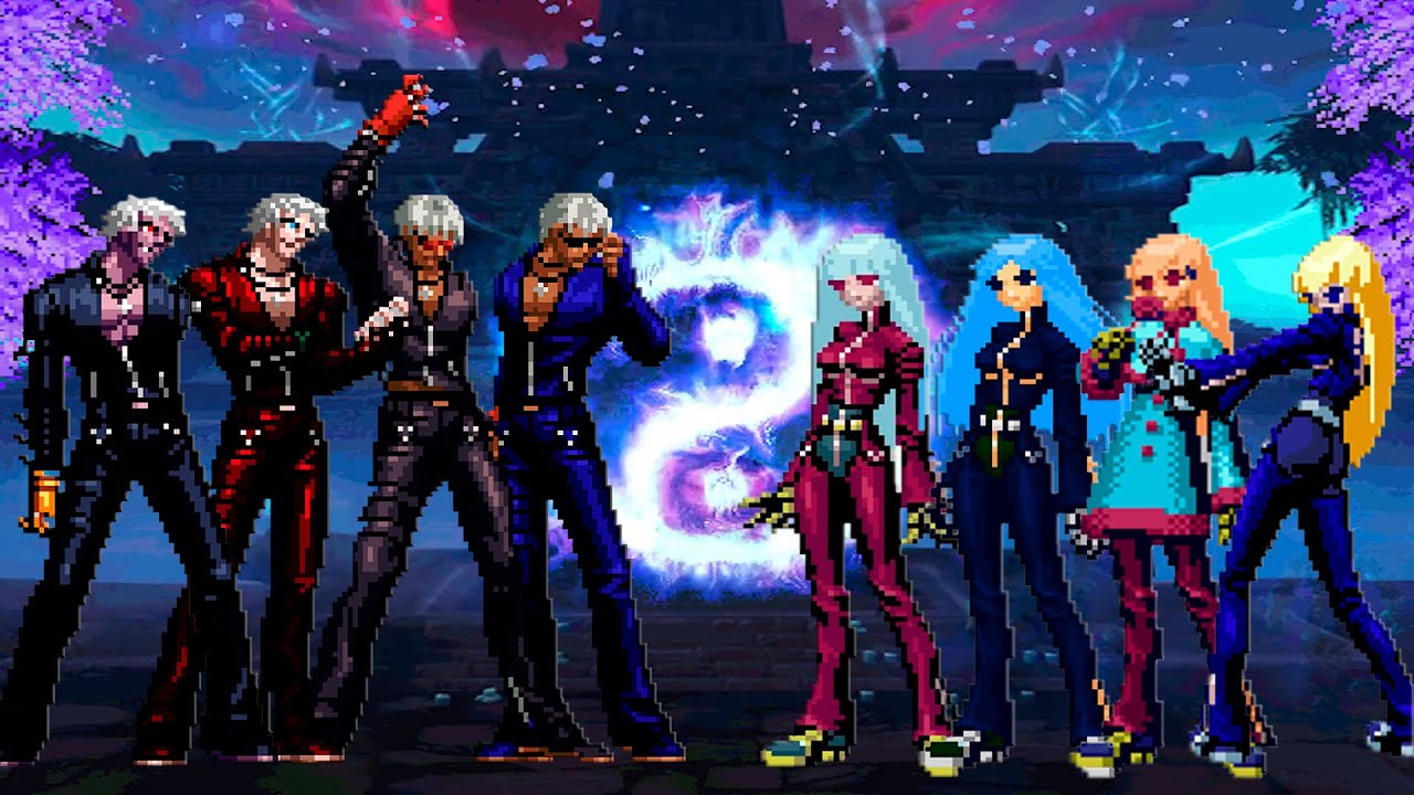 [KOF Mugen] K Dash Team vs Kula Diamond Team - YouTube