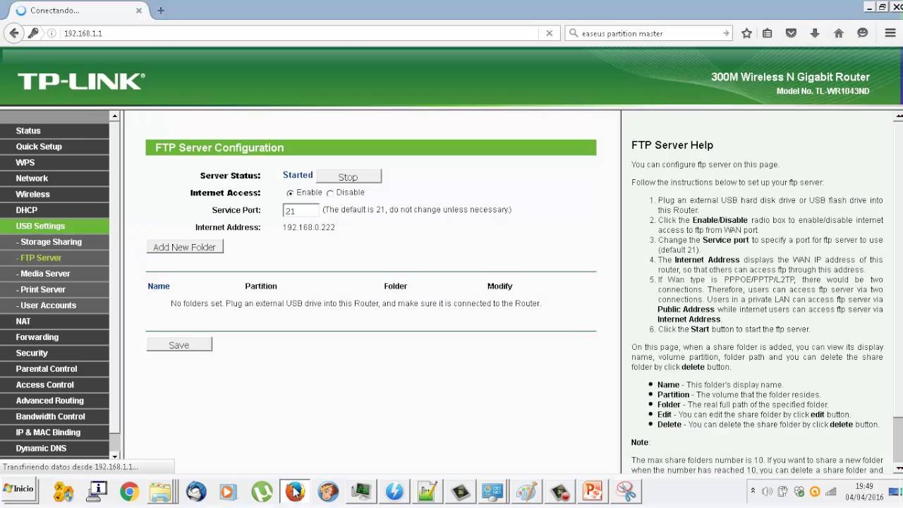UD1102 Conectar disco duro Router TL-WR841N IMRTD FPB2 - YouTube