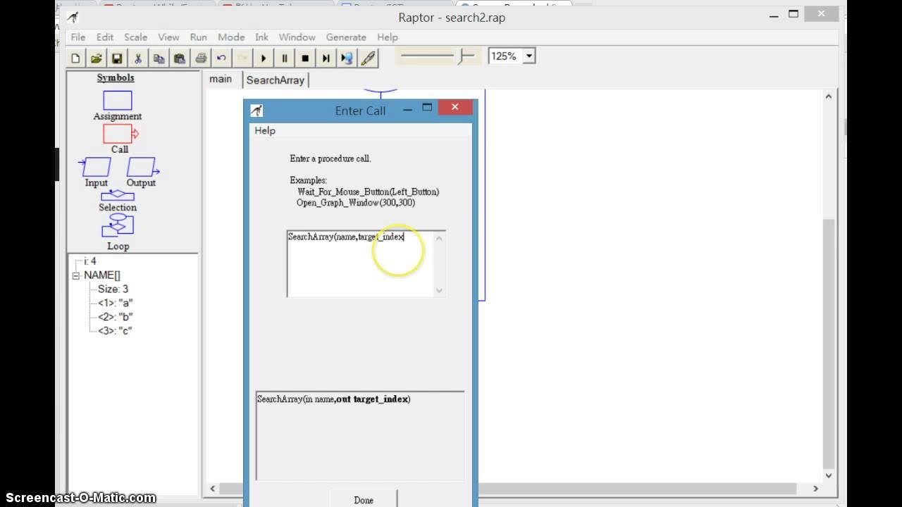 Raptor - Search array(1) - YouTube
