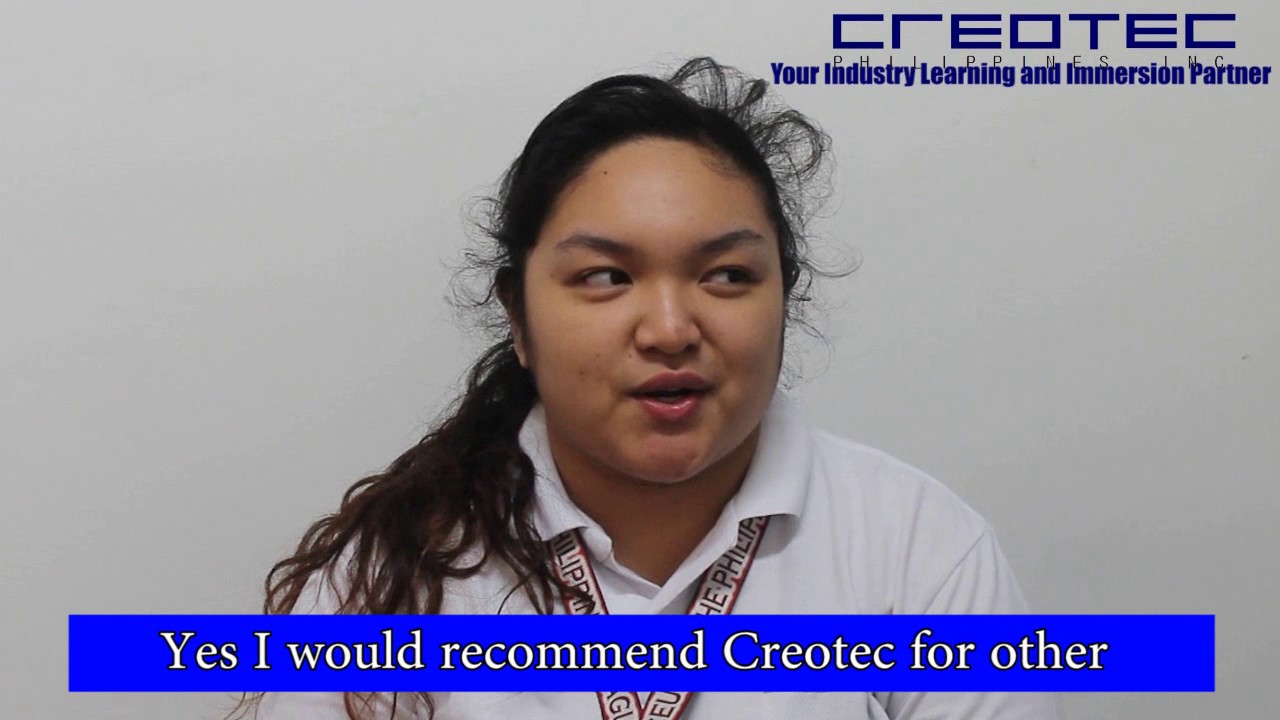 Creotec Phils Inc. Work Immersion with Grade 12 Trainees from LPU ...