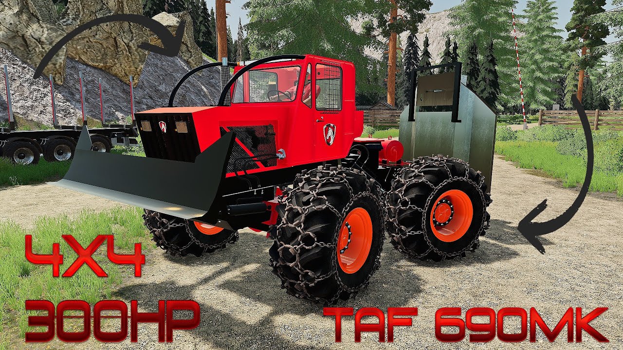 TAF IRUM 690MK NOU LA PADURE PE DRUMURI CU NOROI / FS 22 - YouTube