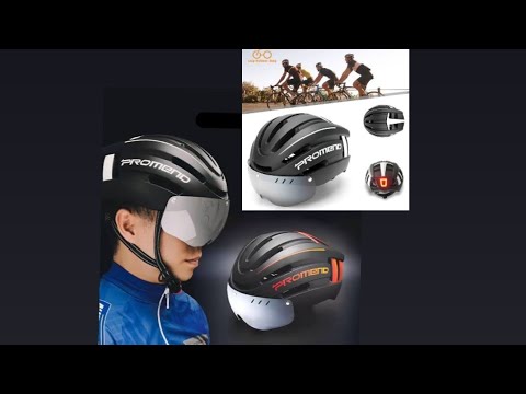 Promend Cycling Helmet with Detachable Reflective Lens 2 in 1 - YouTube