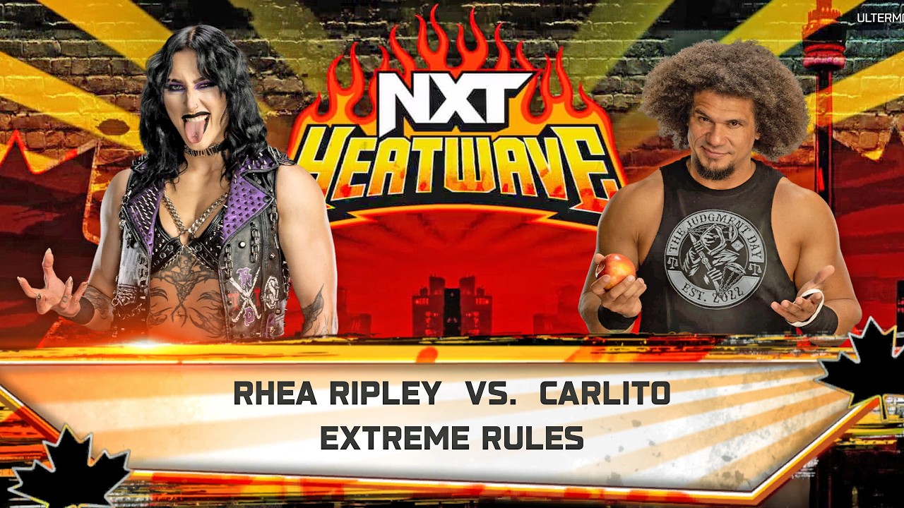 WWE 2K25 | Rhea Ripley vs Carlito | Extreme Rules - YouTube